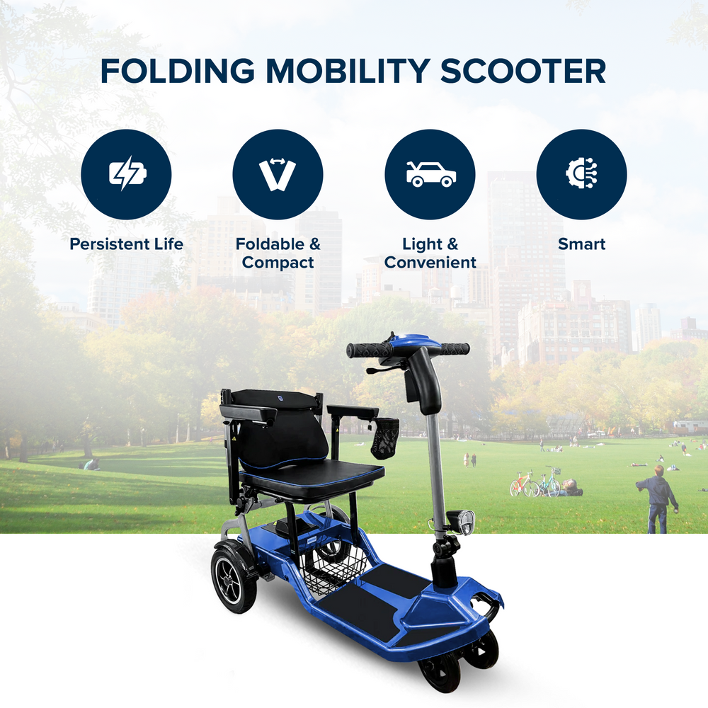 ZiiLIF-R3b 2024 Ultra Lightweight Folding Mobility Scooter for Travel ...